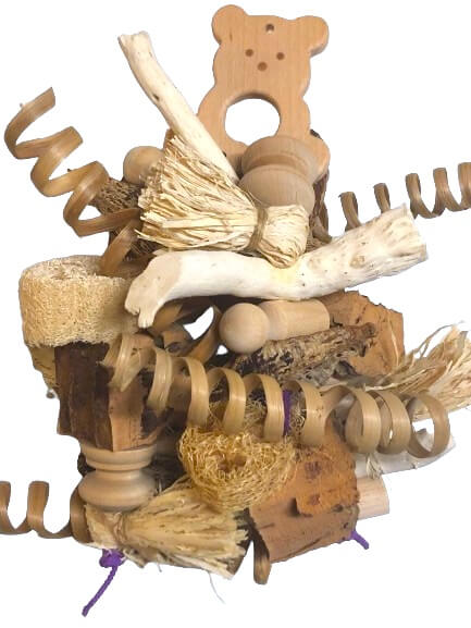 Teddy Bear Natural Bird Toy – PDS Parrot Shop