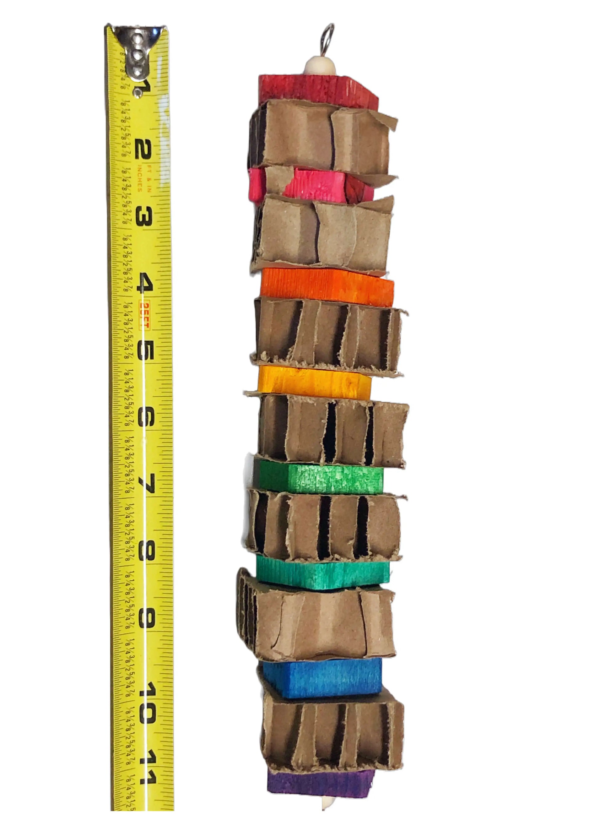 Cardboard Pinewood Tower Bird toy – PDS Parrot Shop